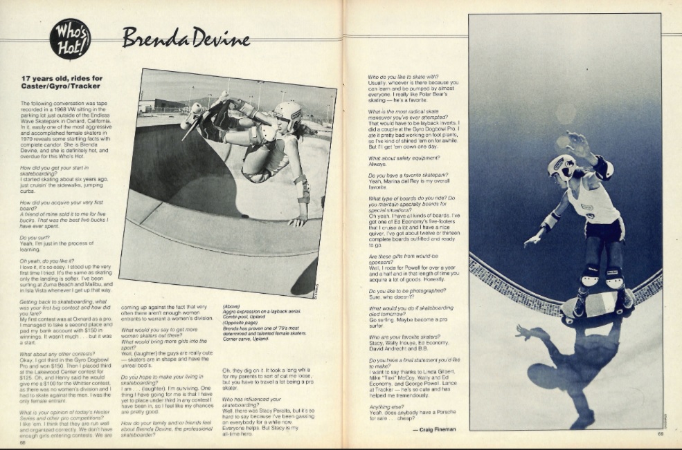 Brenda Devine – Womxn Skateboard History